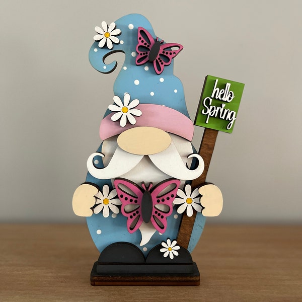 Spring Butterfly Gnome SVG File | Laser Cut File | Glowforge | Standing ...