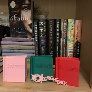 Book Shaped Bookmark Holders Bundles Available 3D Printed Bookish ...