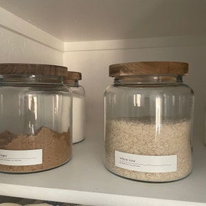 Boho Pantry Labels Water and Oil Resistant Personalization Available by ...