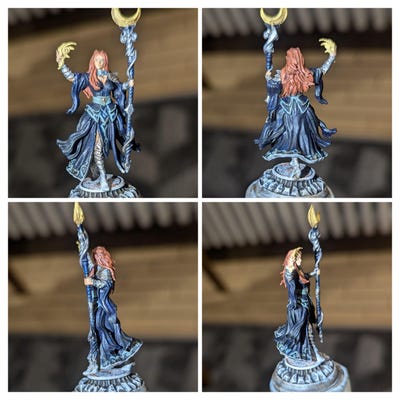 Female Triton Miniature Shark Rider Mini Dungeons and Dragons RPG ...