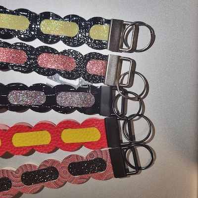 Loopy Key Fob SVG Keychain Wrist Fob Tempate Woven Faux Leather Fob ...