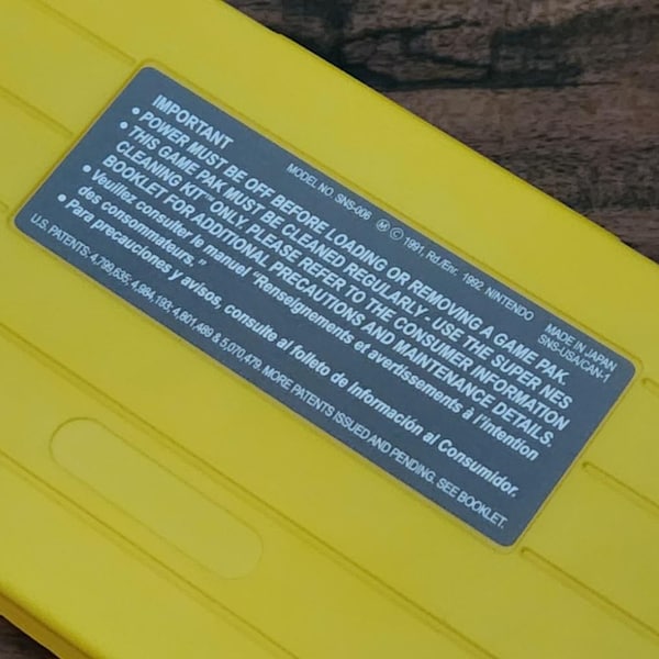 SNES Cartridge Replacement Label Stickers - Etsy