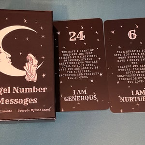 Angel Number Messages & Affirmation Oracle Deck - Etsy