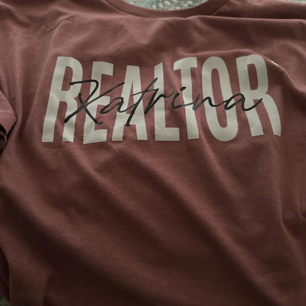 Realtor Shirt, Real Estate Shirt Gift for Realtor, Personalized Realtor ...