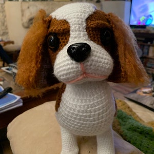 Cavalier Dog Crochet Pattern, Crochet Puppy, Dog Crochet Pattern, Dog ...