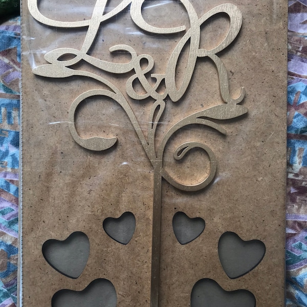 L Cake Topper, Wedding Cake Topper, Cake Toppers for Wedding, Rustic ...