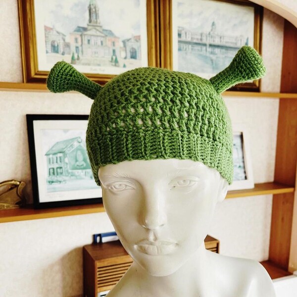Shrek Ogre Hat PATTERN - Etsy