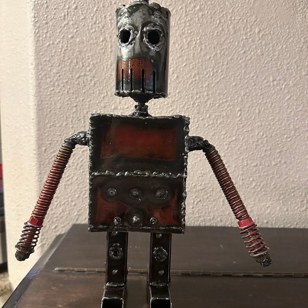 Scrap Metal Robot 148, A Red Robot With a Jar Head and Available for ...