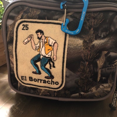 El Borracho Loteria Patch Iron On - Etsy