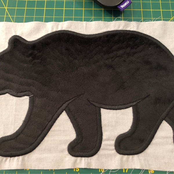 Bear Applique Embroidery Design. Bear Applique Design. Bear Embroidery ...