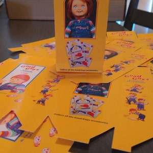 Child's Play Chucky Doll Box Ships to You Cut, With Fold Lines Scored ...