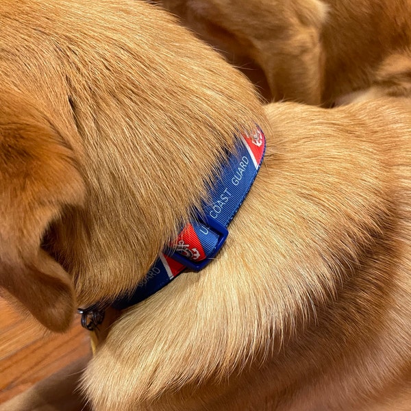 US Coast Guard Dog Collar With Optional Matching Leash ALL SIZES - Etsy