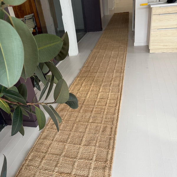 Handwoven Hemp Rug Dhurrie, Natural Jute Hemp Hand Braided Rug, Hemp ...