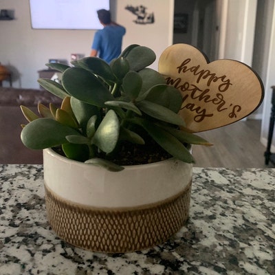 Mother's Day Planter Tag Wood Plant Tag Gardening Gift Gift for Mom ...