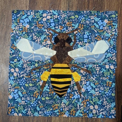 Honey Bee Quilt Paper Piecing Pattern - Etsy