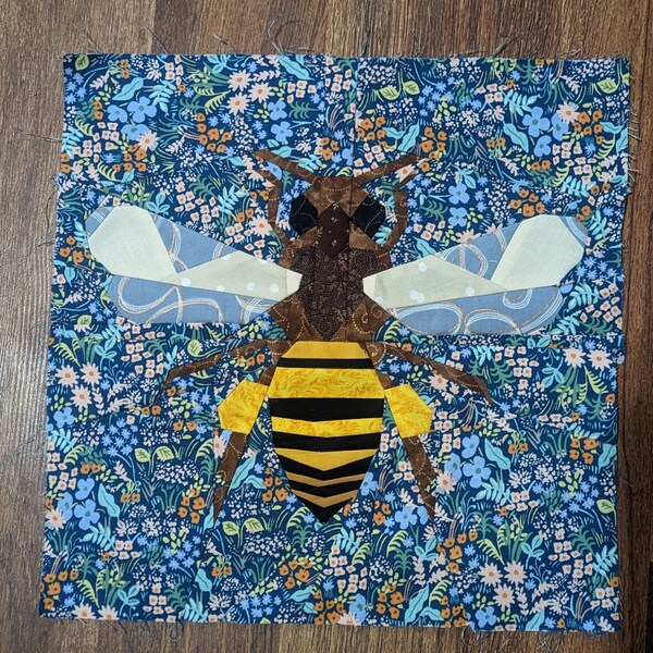 Honey Bee Quilt Paper Piecing Pattern - Etsy
