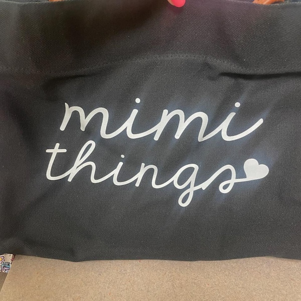 Mimi Things Tote Bag -grandma Gift Personalized Mothers Day Gift for ...