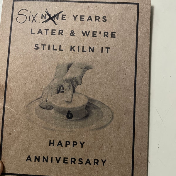 Nine Year Anniversary Card for Pottery Anniversary - Nine Year Later ...