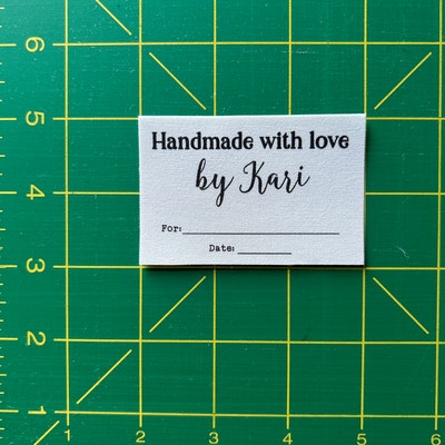 Set of 12 Sewing Labels, Iron on or Sew on Quilt Tags, Personalized ...