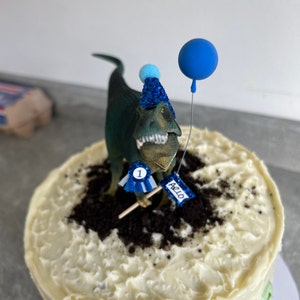 T-rex Juvenile Dinosaur Party Animal Cake Topper Keepsake - Etsy UK