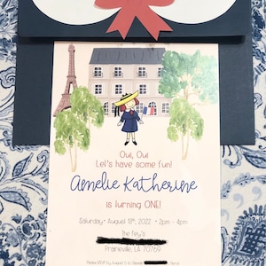 Printable Madeline Birthday Invitation Watercolor, Madeline Birthday ...