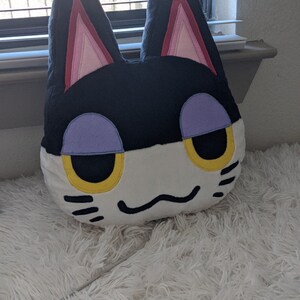 Punchy Animal Crossing Animal Villagers Punchy Cat Pillow New Leaf ...