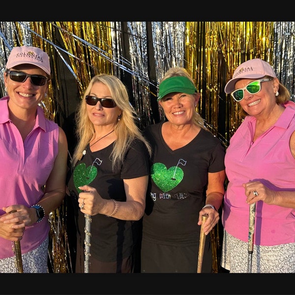 Swing With Bling Ladies Golf Tee Fun on the Course Spangle Bling ...