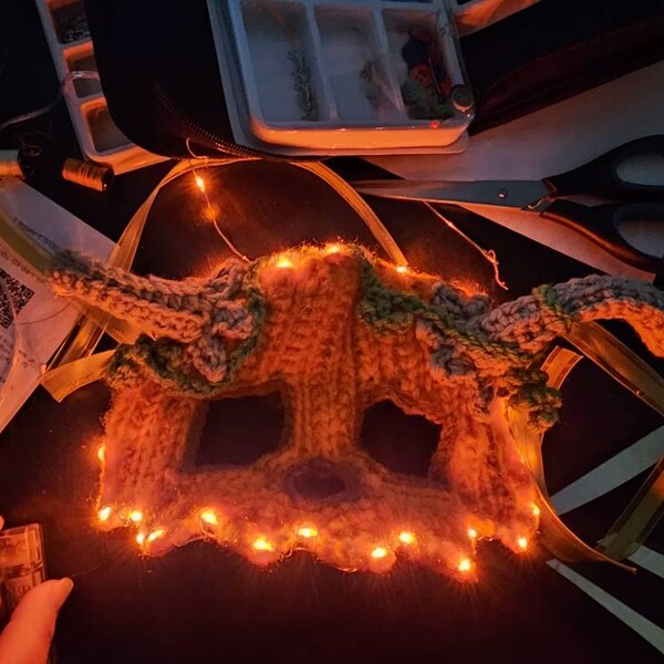 Pumpkin Mask With Horns Crochet Pattern PDF *DIGITAL FILE* Masquerade ...
