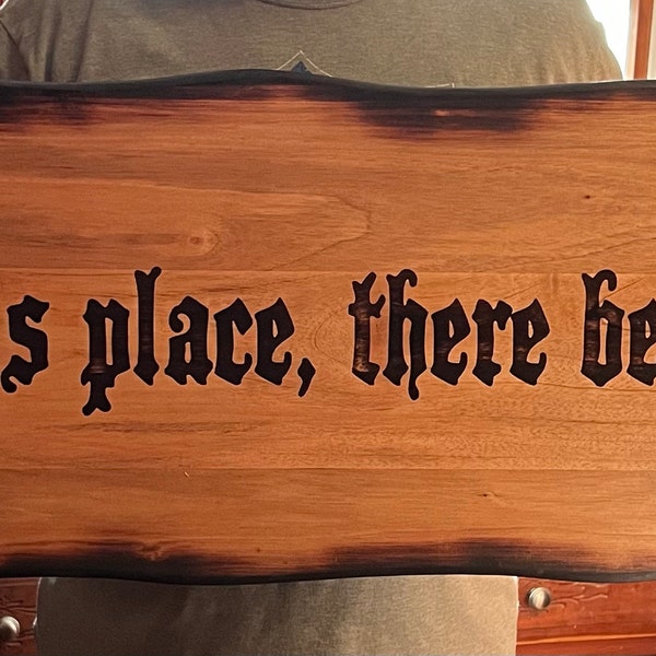 Personalized Dnd Wood Sign - Medieval Wall Decor - Dungeons and Dragons ...