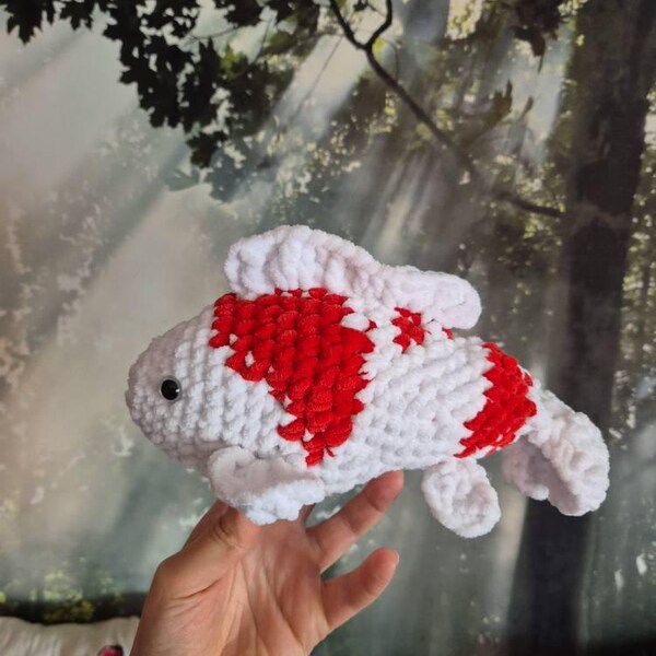 Koi Fish No Sew Crochet Pattern, Fish Crochet Pattern, No Sew Amigurumi ...