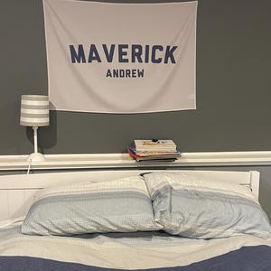 Checkered Custom Name Banner, Personalized Banner Flag, Wall Art ...