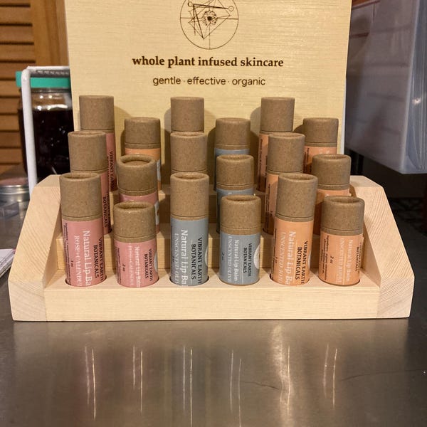 Modern Lip Balm Displays for Standard Sized Tubes & Jumbo Cardboard Tubes - 17 or 22 Mm Holes ...