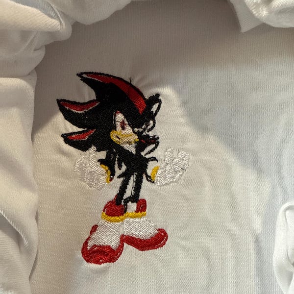 Shadow Sonic Machine Embroidery Design. Sonic,6 Sizes. Instant Download ...