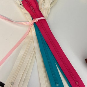 10 Mix and Match 7 Inch YKK Zippers Choose Your Own Colors Cherry Red ...