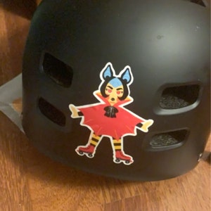 Retro TV and Computer Girl STICKERS - Etsy