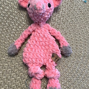 MINI Pia Pig Knotted Lovey Crochet Pig PATTERN - Etsy