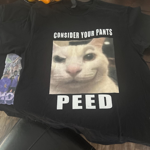 Consider Your Pants Peed Meme T-shirt, Cat Meme Shirts, Goofy Ahh ...