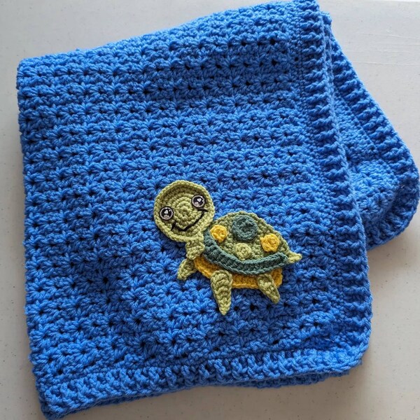 PATTERN Turtle Applique Crochet Pattern PDF Sea Creatures Crochet Pattern Sea Animal Ocean Motif ...