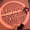 Happy Birthday Round Wooden Sign, Design 1, Great for Your Next ...