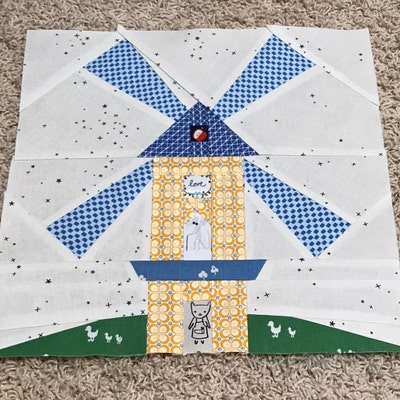 Windmill, a Paper Piecing Pattern - Etsy