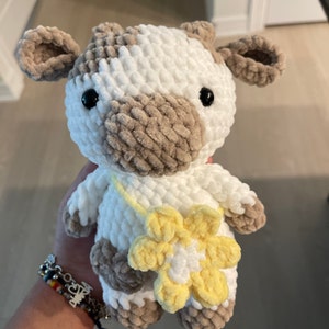 Crochet Cow Peach Cow Plushie Cow Plushie Crochet Cow Plush - Etsy