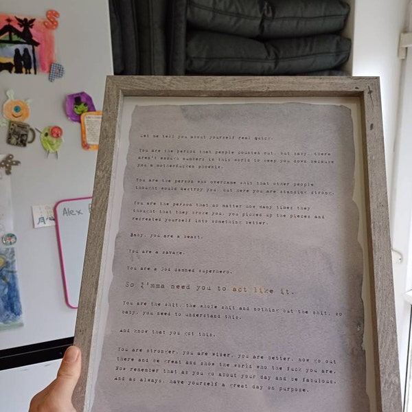 Custom Quote Print, Custom Poster in Gold | Rose Gold | Copper Foil ...