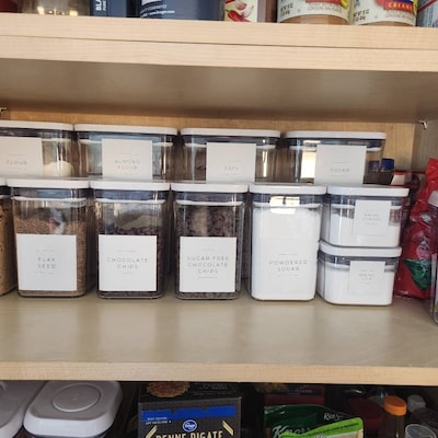 Custom Organization Labels for Storage Bins minimalist / Weatherproof ...