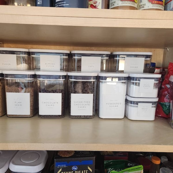 Custom Organization Labels for Storage Bins (minimalist) / Weatherproof ...
