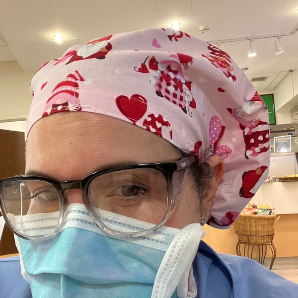 Bows and Cherries Scrub Cap, Euro Scrub Cap, Surgical Scrub Hats, Scrub ...