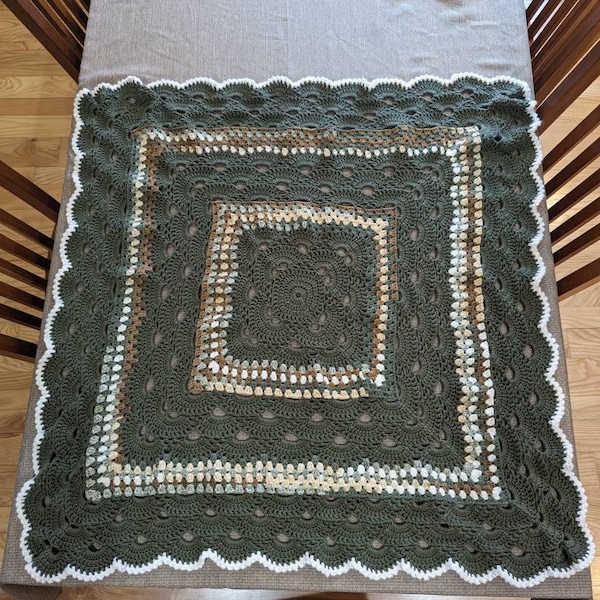 Grandma's German Shells Blanket Pattern / PDF Instant Download ...