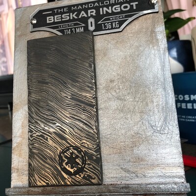 Custom BESKAR INGOT Specifications Data Plate Prop MANDALORIAN - Etsy
