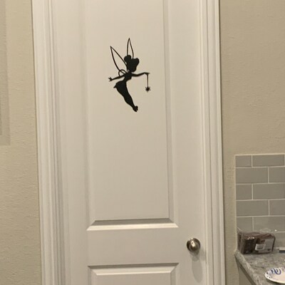Metal Art 16 Gauge Steel in Black Tinker Bell Wall Sign - Etsy