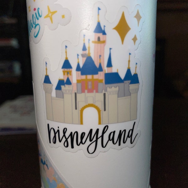Disneyland Castle Sticker+ FREE SHIPPING, Disney Waterproof Sticker ...