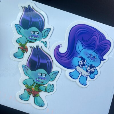 KEYCHAIN Trolls Band Together Baby Branch 7cm, Clear Acrylic Charm ...